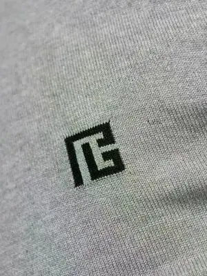 Balmain Pb Logo Embroidered Sweater