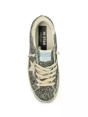 GOLDEN GOOSE Hi Star Leopard Print Sneakers