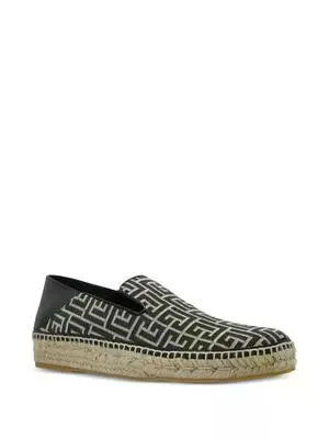 Balmain Monogram Pattern Espadrille Sneakers
