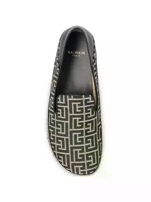Balmain Monogram Pattern Espadrille Sneakers