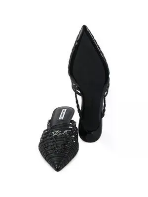 Karl Lagerfeld Caged Pointed-toe Mules