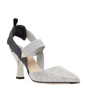 Fendi Colibrì Slingback Pumps - Gray