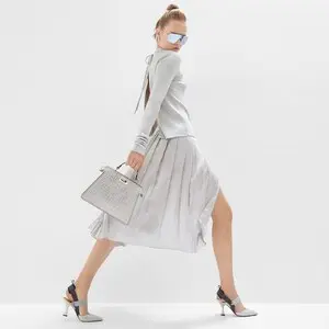 Fendi Colibrì Slingback Pumps - Gray