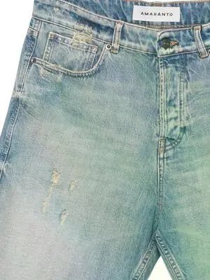 AMARANTO Distressed Denim Shorts