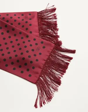 Valentino Garavani Vlogo Signature Fringed Edge Scarf