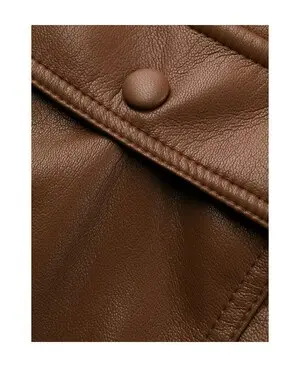 MSGM High-waisted Faux-leather Cargo Pants