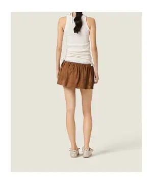 Miu Miu Silk Openwork Tank Top