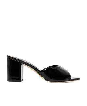 Paris Texas Anja Block Heel Sandals - Black