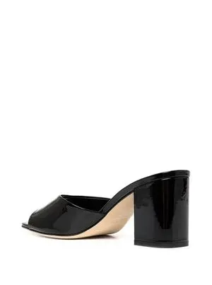 Paris Texas Anja Block Heel Sandals - Black