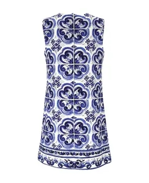 Dolce & Gabbana Majolica Print Mini Dress