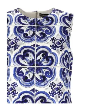 Dolce & Gabbana Majolica Print Mini Dress