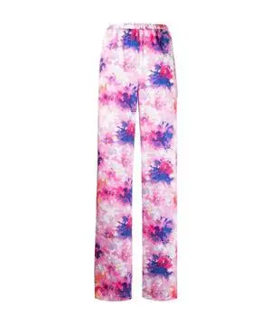 MSGM Floral Printed Elasticated Waist Pants