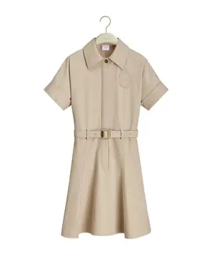 Dior Médaillon Belted Shirtdress - Beige