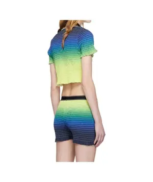 Casablanca Knitted Gradient Polo Shirt