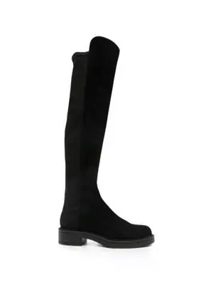 STUART WEITZMAN Stuart Weitzman Celia Suede Over-the-Knee Boots Black
