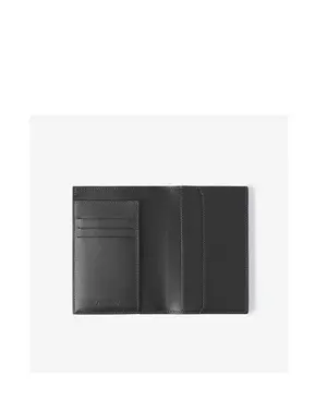 Burberry Logo Lettering Checked Card Case