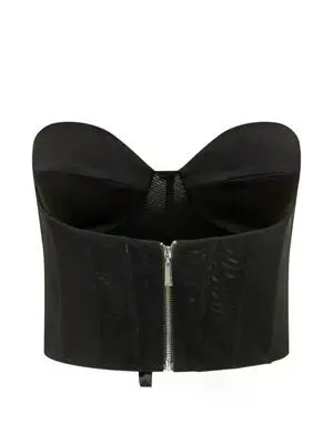 ACTUALEE Corset-style Sweetheart Neck Top