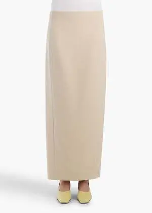 Khaite Lyle Sculptural Crepe Column Skirt