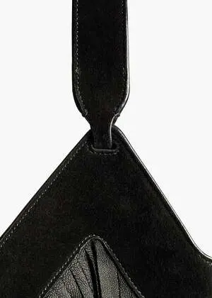 Khaite Nano Lotus Fringe Tote - Black