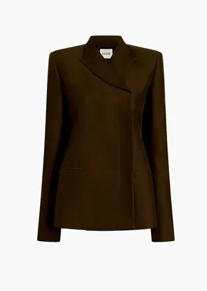 Khaite Silvannah Jacket - Dark Olive