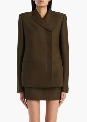 Khaite Silvannah Jacket - Dark Olive