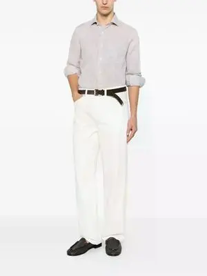 TRUZZI Chest-pocket Shirt - Neutrals
