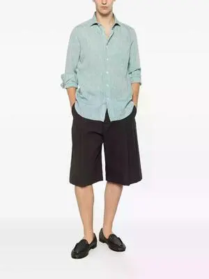 TRUZZI Chest-pocket Button-up Shirt - Green
