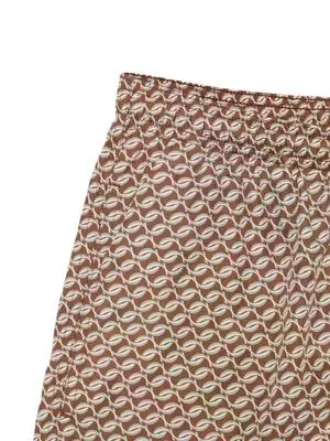 Tagliatore Geometric-print Drawstring Swim Shorts