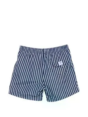 ROSI Striped Drawstring Swim Shorts - Blue