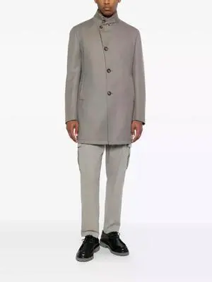 Tagliatore Gordon High-neck Button-up Coat