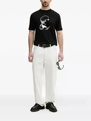 Karl Lagerfeld Graphic-print T-shirt - Black