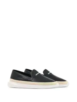 Karl Lagerfeld Logo-print Braided Loafers