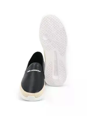 Karl Lagerfeld Logo-print Braided Loafers