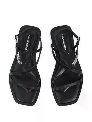 Karl Lagerfeld Logo-plaque Strappy Sandals