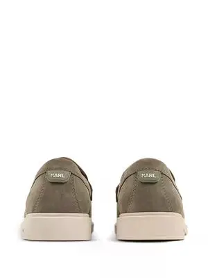 Karl Lagerfeld Kori Monogram Embossed Leather Loafers
