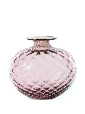 VENINI Monofiori Balloton Honeycomb-texture Glass Vase