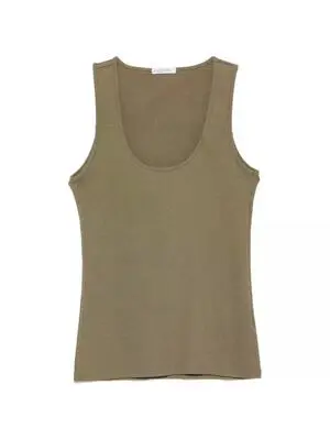 ANONYM APPAREL Claire Ribbed-knit Tank Top - Green