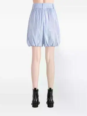 EMERGENCY ROOM Pinstripe Pattern Balloon Shorts
