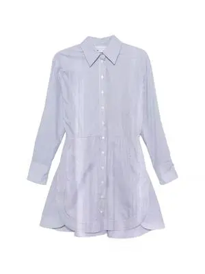 Stella McCartney Stripe Pattern Shirt Mini Dress