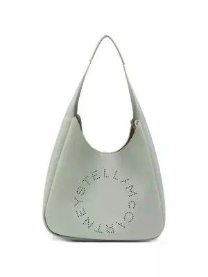 Stella McCartney Large Logo Perforated Shoulder Bag