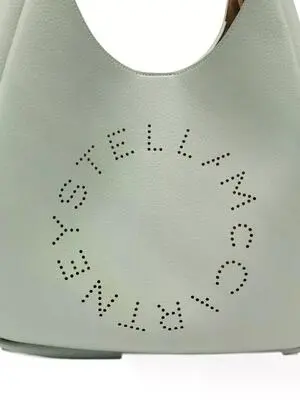 Stella McCartney Large Logo Perforated Shoulder Bag