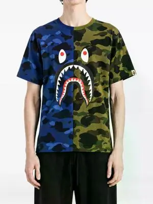 A BATHING APE Shark Camouflage-print T-shirt