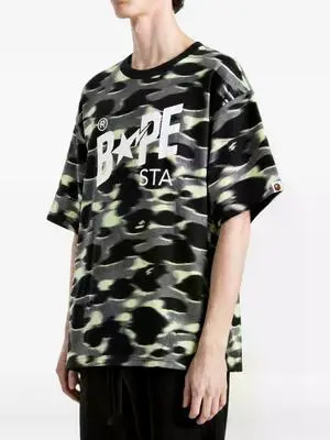 A BATHING APE Camouflage-print T-shirt