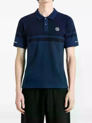 MALBON X Bettinardi Striped Logo-embroidered Polo Shirt