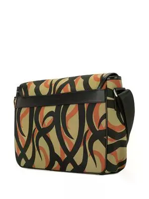 PORTS V Abstract Print Messenger Bag