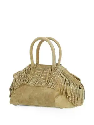 Ash Studded Fringe Shoulder Bag