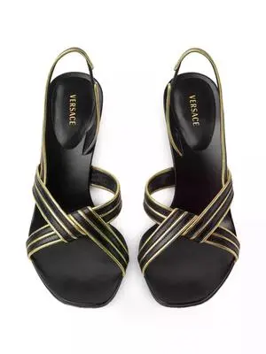 Versace Nappa Leather Sandals 90mm Heel