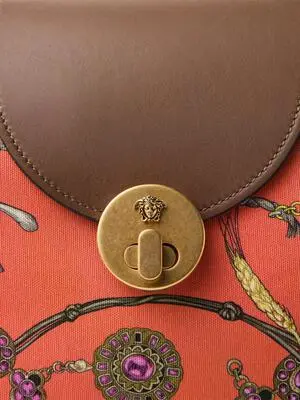 Versace Vivian Printed Small Canvas Tote