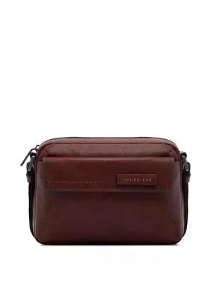 THE BRIDGE Pebbled Leather Messenger Bag - Brown