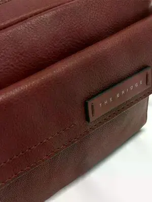THE BRIDGE Pebbled Leather Messenger Bag